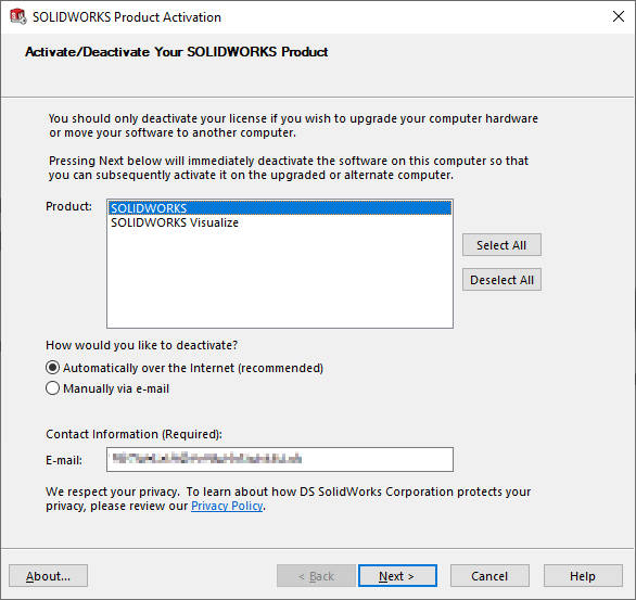 How to Change a SOLIDWORKS Serial Number on Windows 10