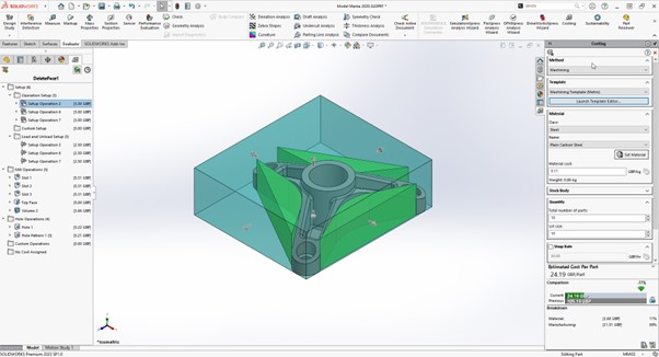 How to Calculate Costs with SOLIDWORKS Costing