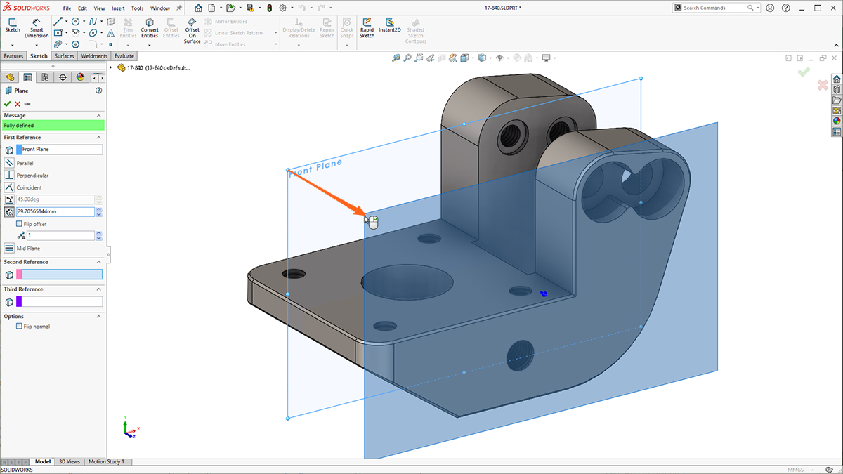SOLIDWORKS Tips: How to Create Planes in SOLIDWORKS