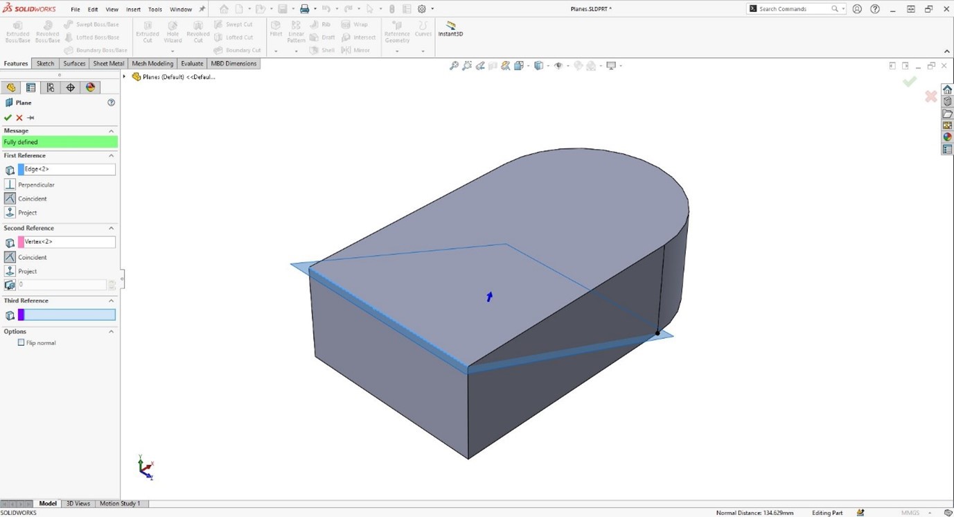 SOLIDWORKS Tips: How to Create Planes in SOLIDWORKS
