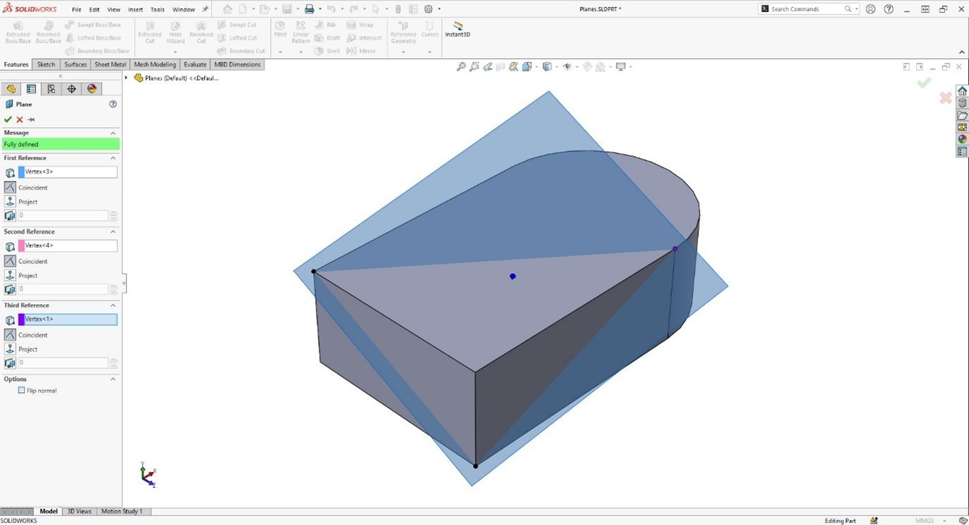 SOLIDWORKS Tips: How to Create Planes in SOLIDWORKS