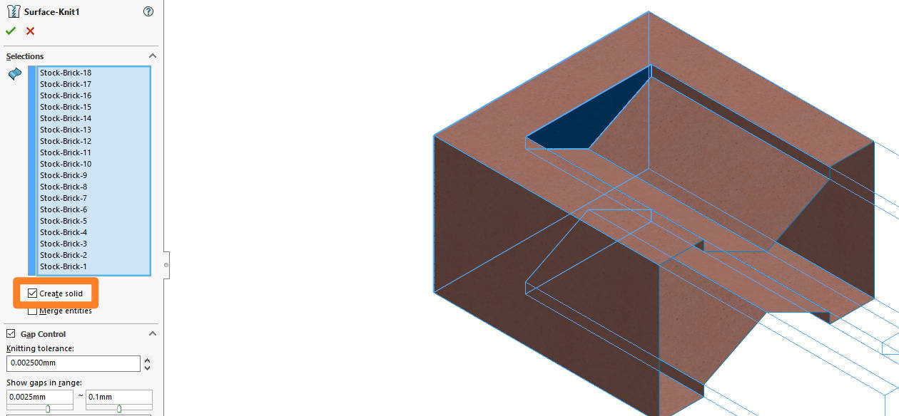 Surface Modelling: How to Convert Surfaces to Solid Bodies in SOLIDWOR