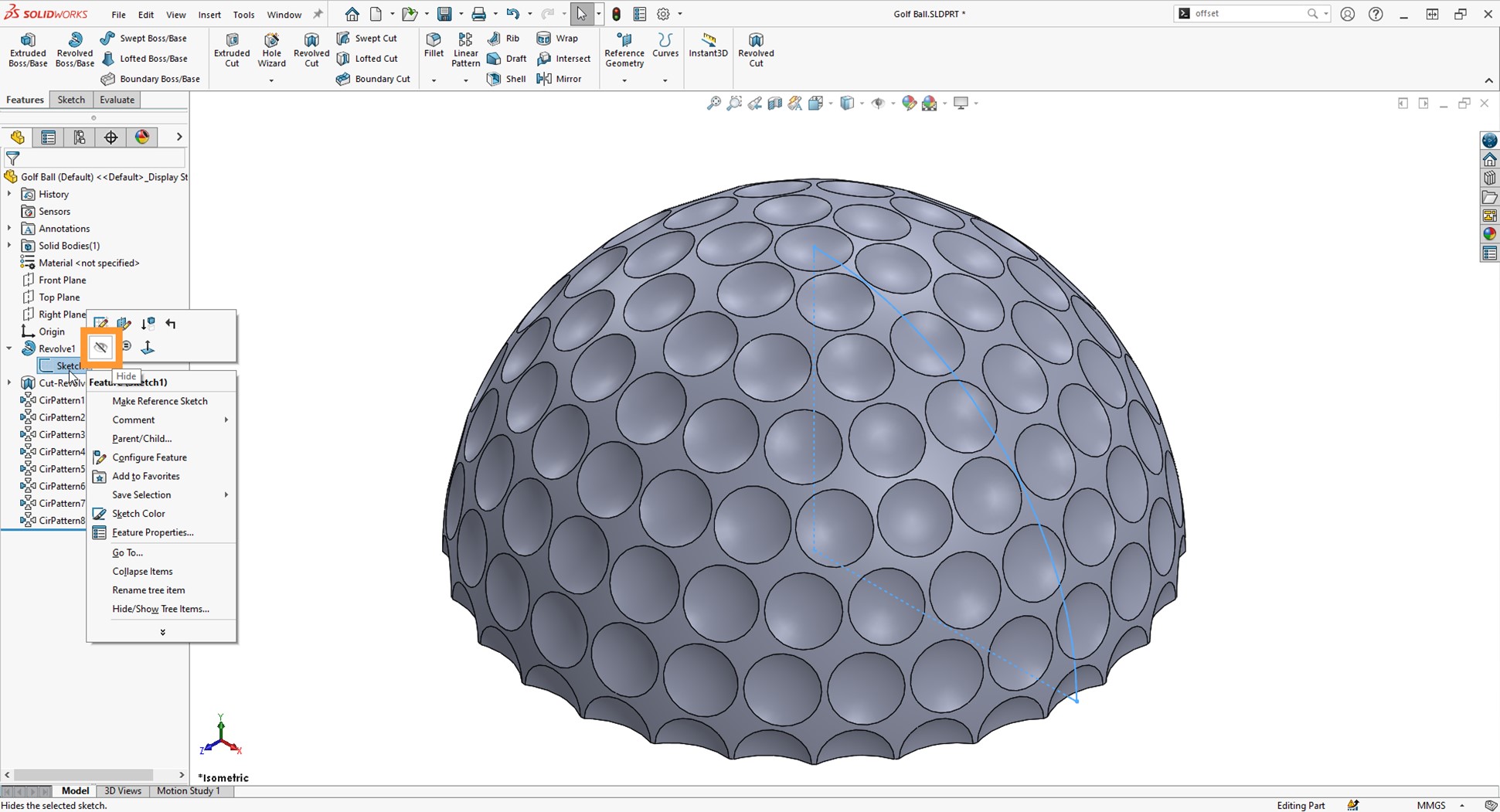 Ryder Cup 2023: How to Model a Golf Ball in SOLIDWORKS