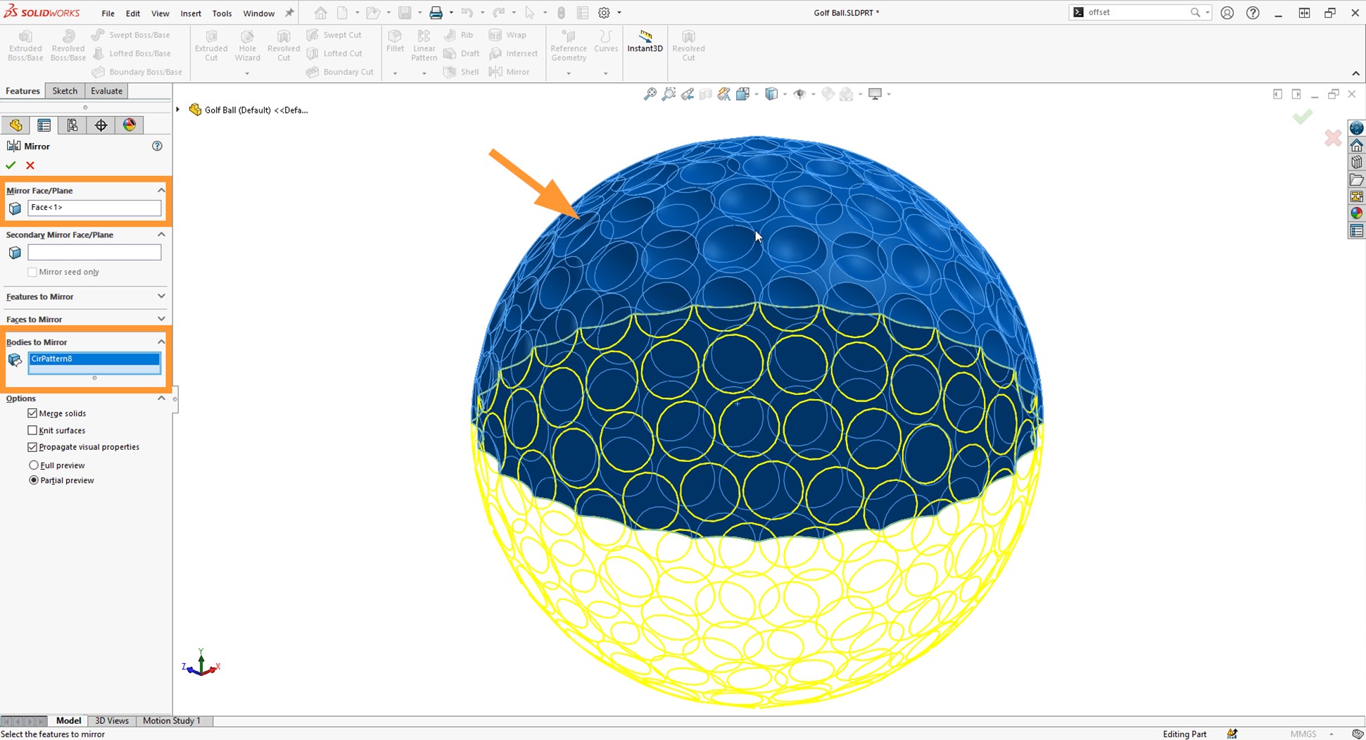 Ryder Cup 2023: How to Model a Golf Ball in SOLIDWORKS
