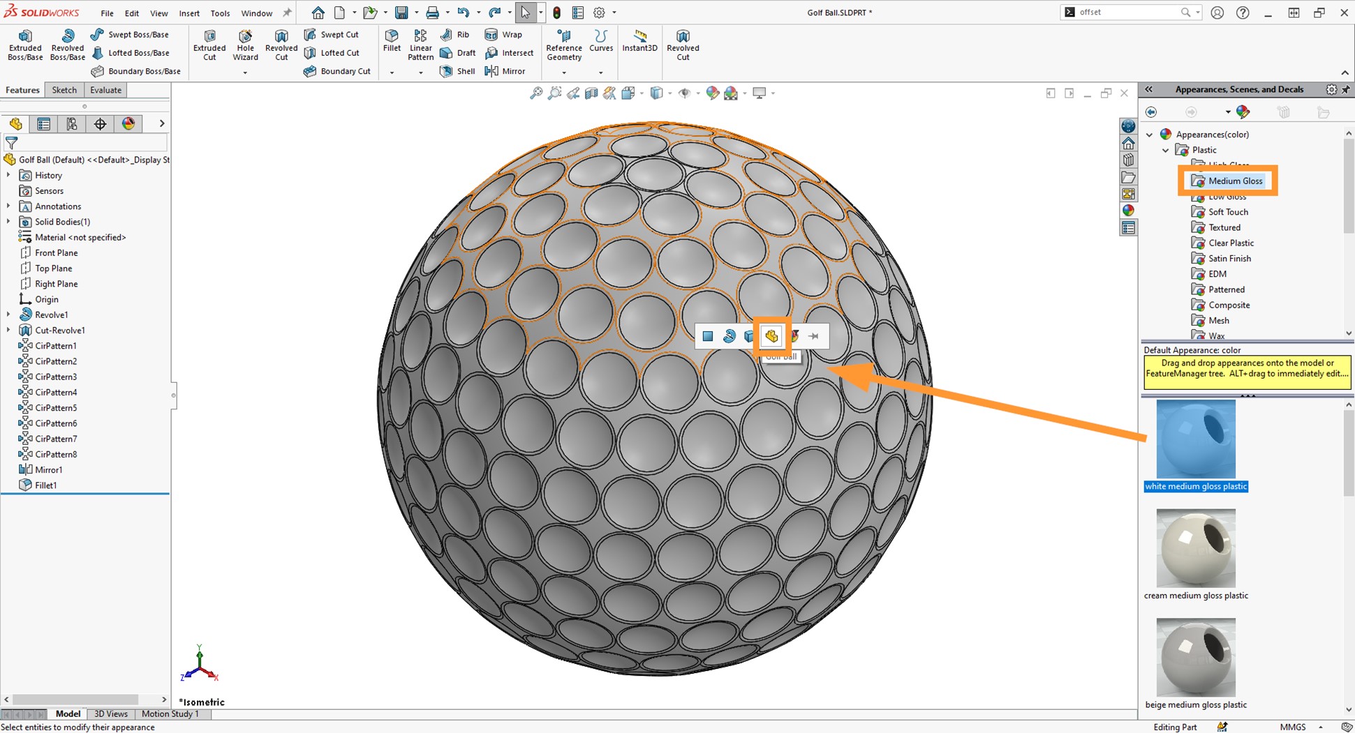 Ryder Cup 2023: How to Model a Golf Ball in SOLIDWORKS
