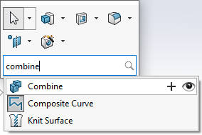 How to Search for Commands in SOLIDWORKS