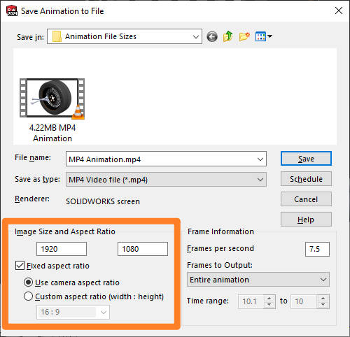What are the Best Settings for Saving SOLIDWORKS Animations?