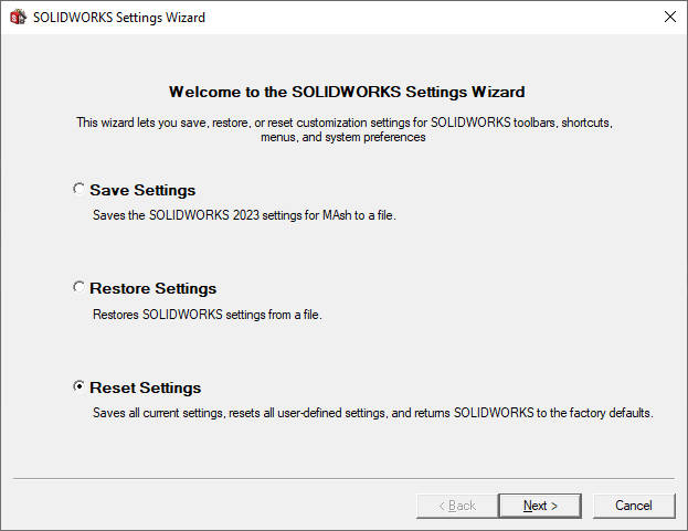 What is a Registry Reset? How to Reset SOLIDWORKS to Default Settings