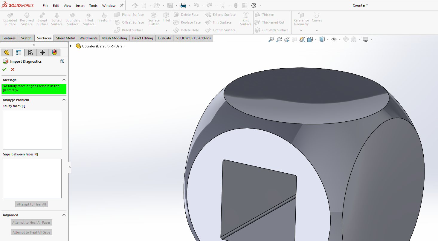 Surface Modelling Tips: How to Repair & Edit Imported Geometry in SOLI