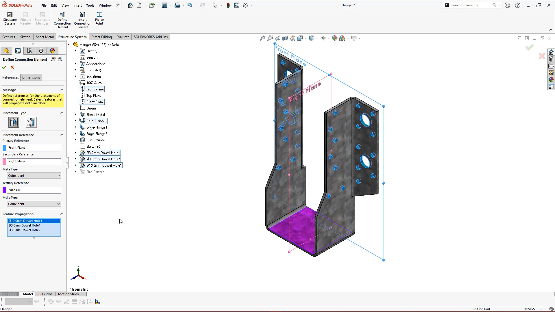 Connection Detailing in SOLIDWORKS 2022
